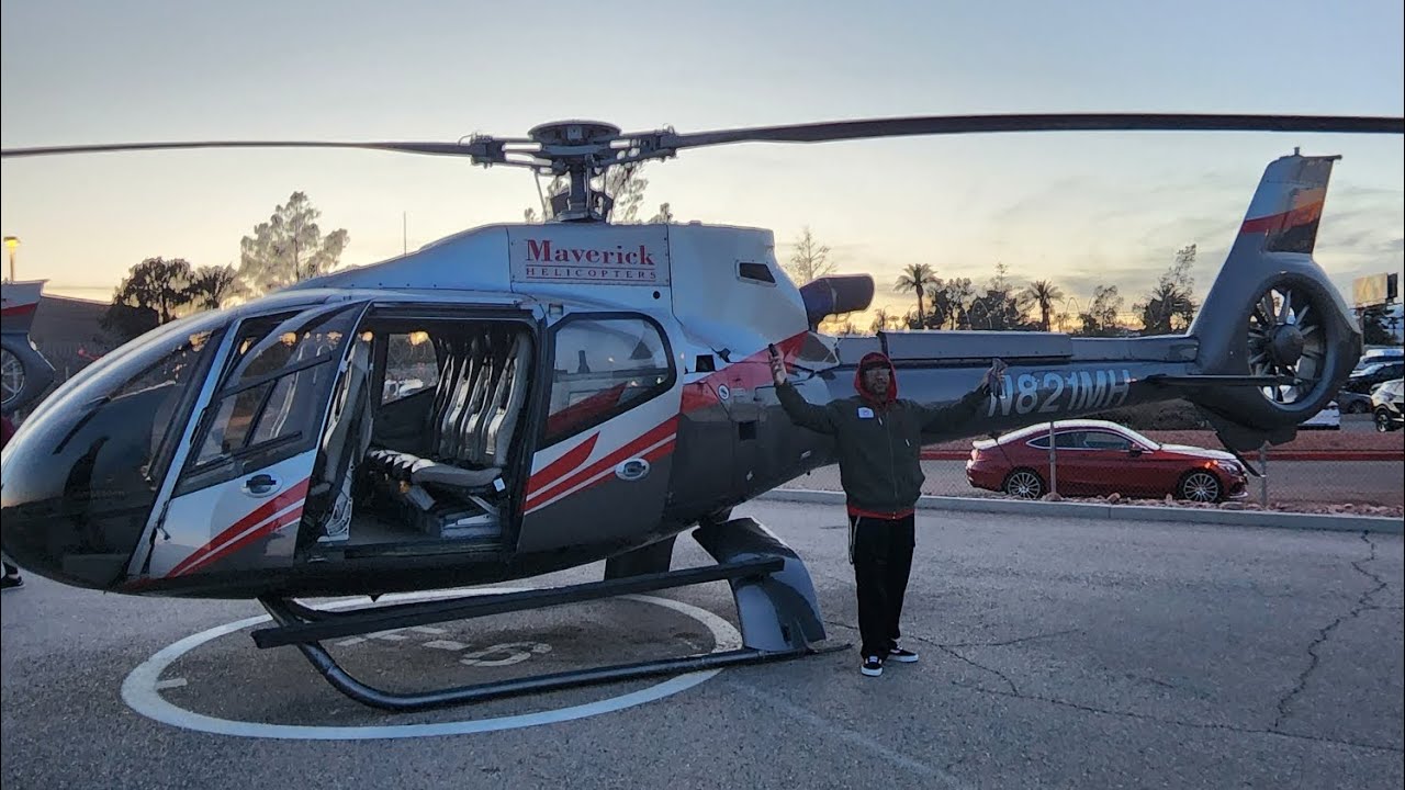 my Maverick Helicopter Las Vegas ride . - YouTube