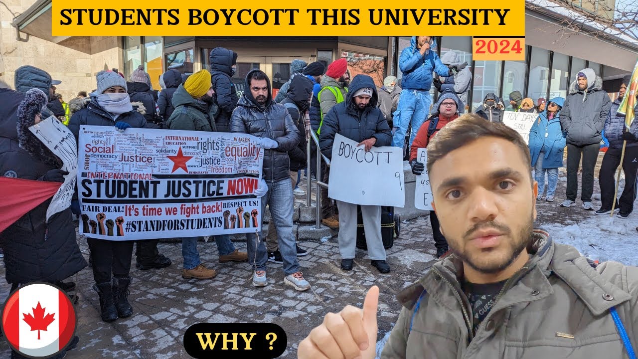UNIVERSITY BOYCOTT IN CANADA || UNIVERSITY FAIL STUDENTS IN CANADA 2024 ...