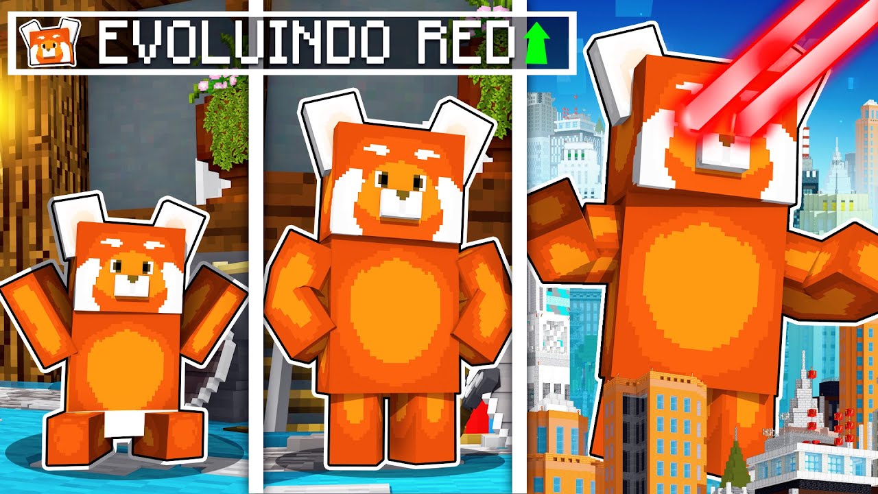 EVOLUINDO RED PARA RED DEUS no MINECRAFT! - YouTube