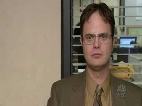 The Office: Dwight Schrute recollects misspelling "failure" - YouTube