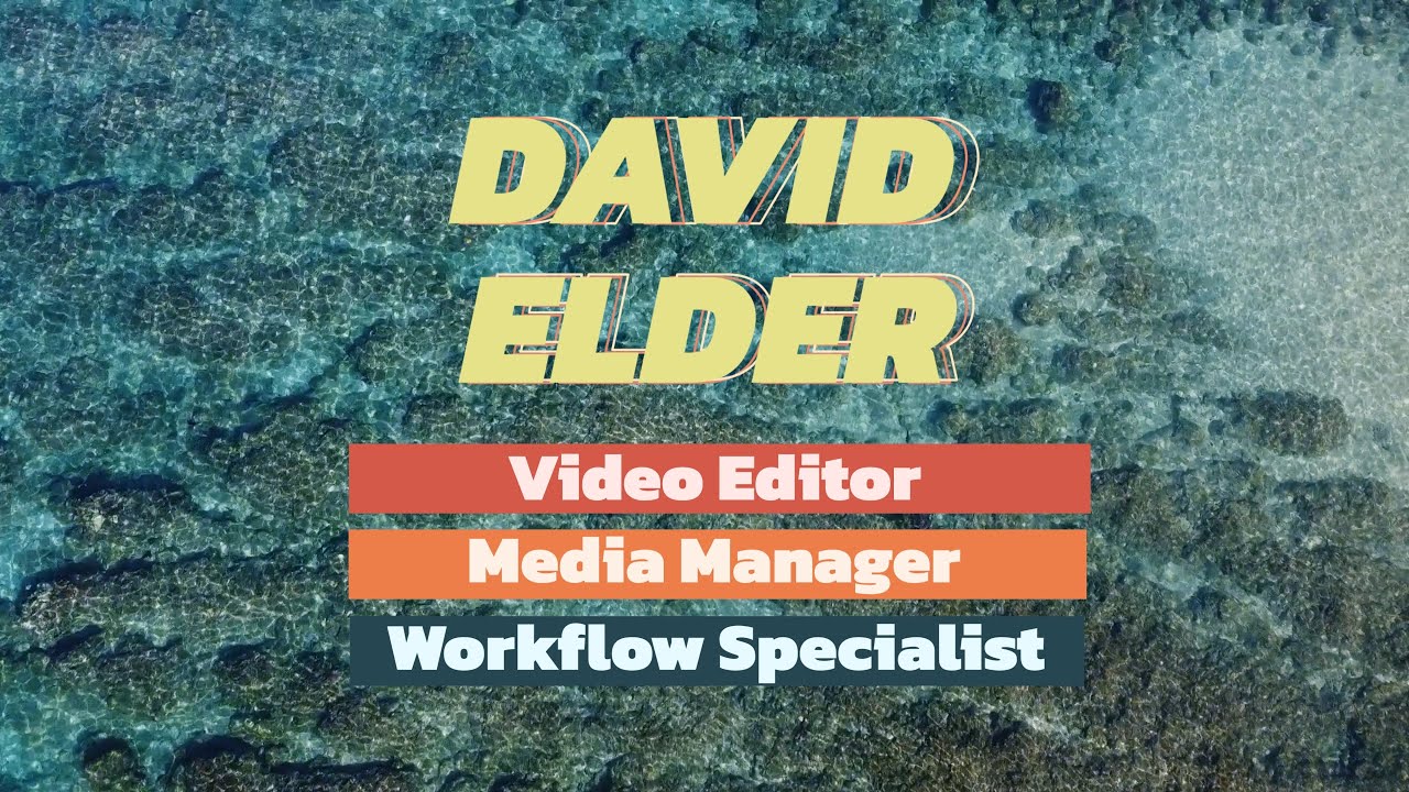 David Elder's Reel 2024 - YouTube