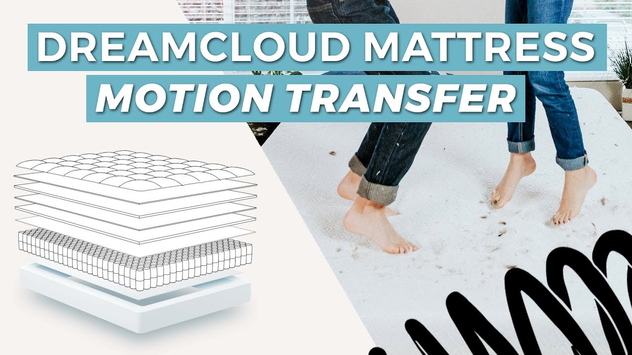 Dreamcloud Mattress Motion Transfer - YouTube
