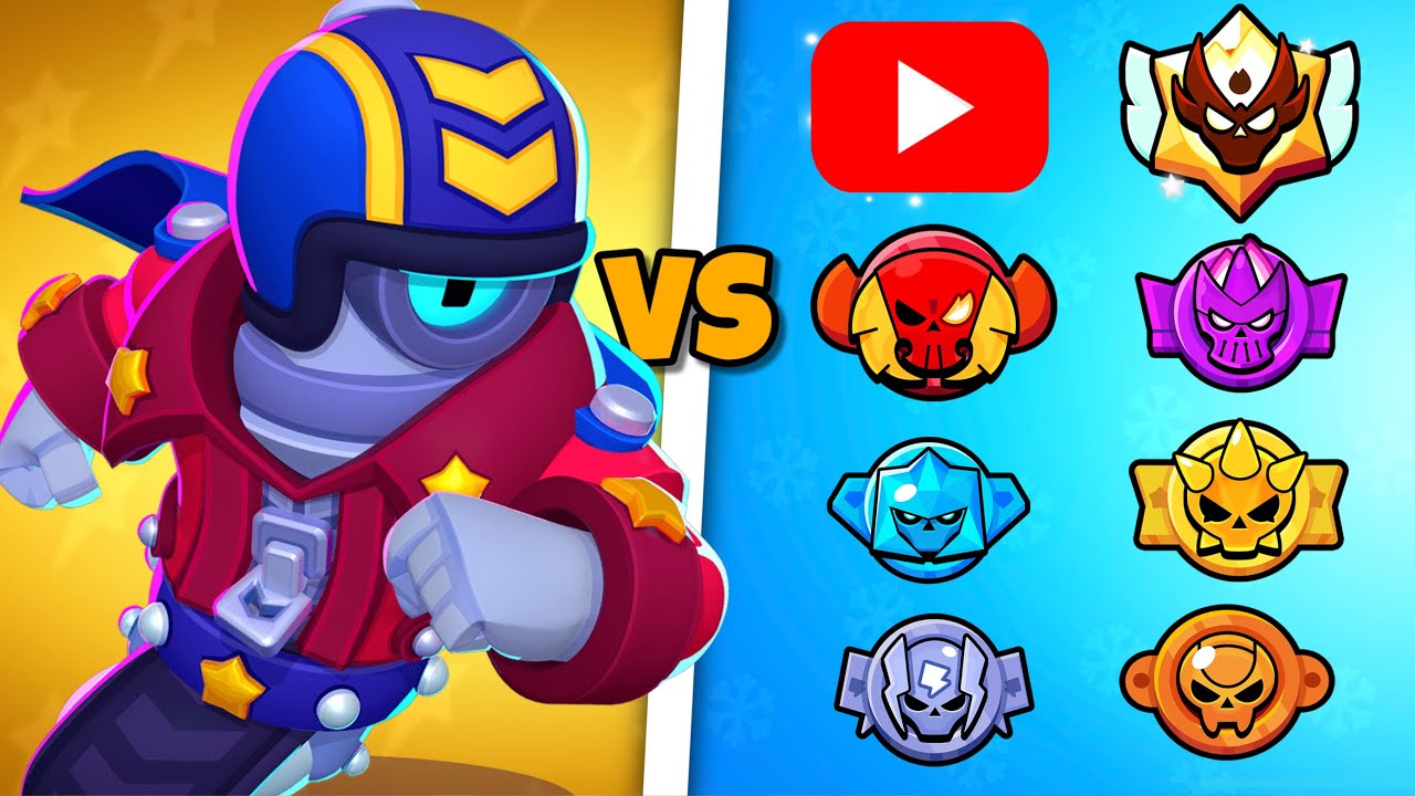 BRAWL STARS 1vs1 gegen JEDEN Rank machen! (Bronze - Meister)😱 - YouTube