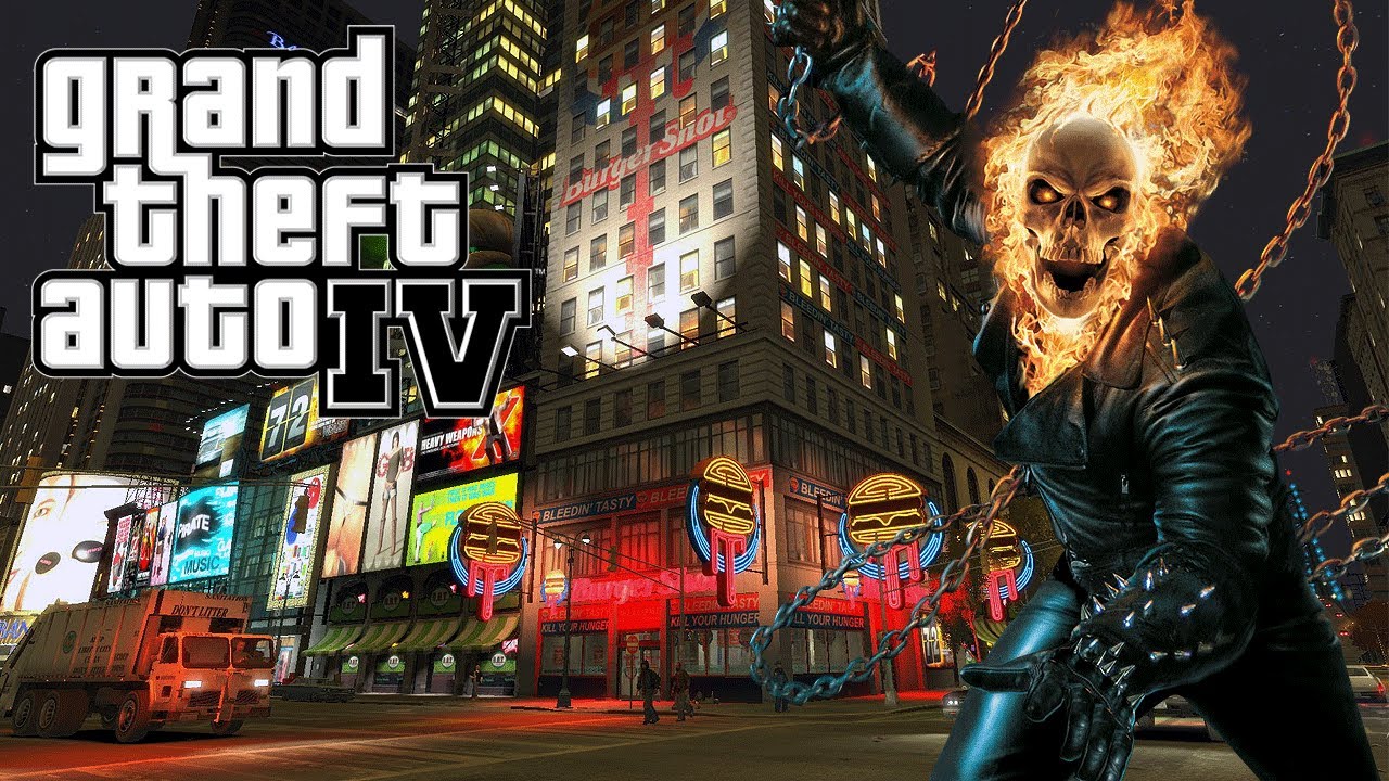 Ghost Rider Plays GTA 4 - YouTube