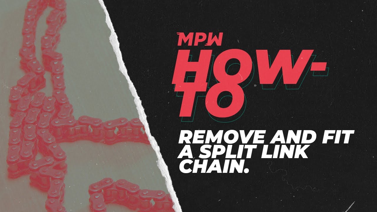How to Remove and Fit a Split link Motorbike Chain - YouTube