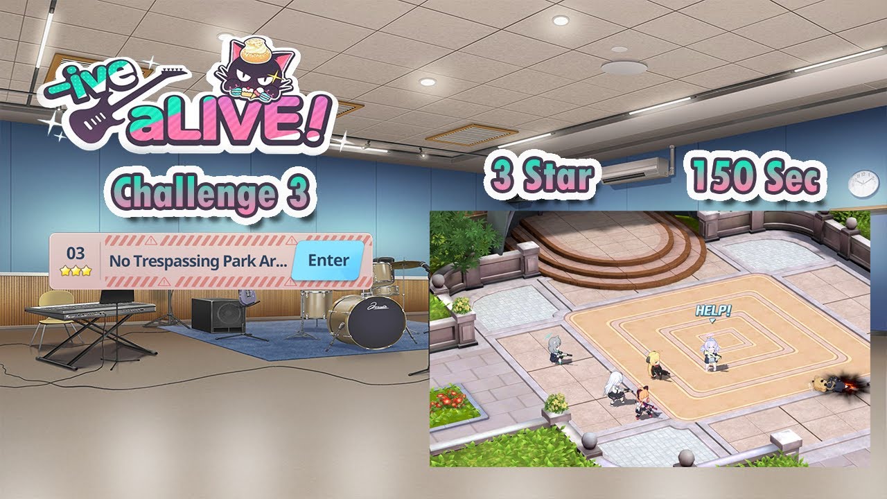 Blue Archive Global - ive aLIVE! Challenge 3 (3 Star & 150 Sec Clear ...