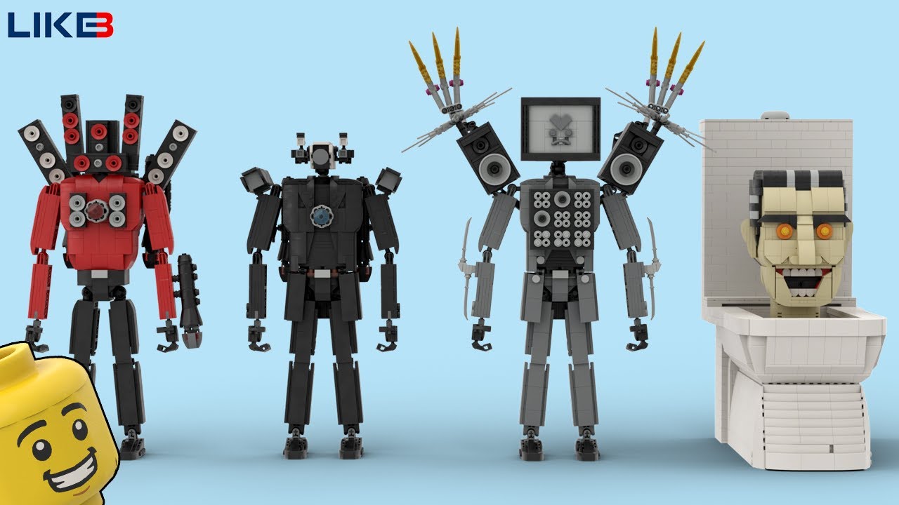 ALL LEGO SKIBIDI TOILET BOSS : GMAN vs TITAN SPEAKERMAN, TITAN ...