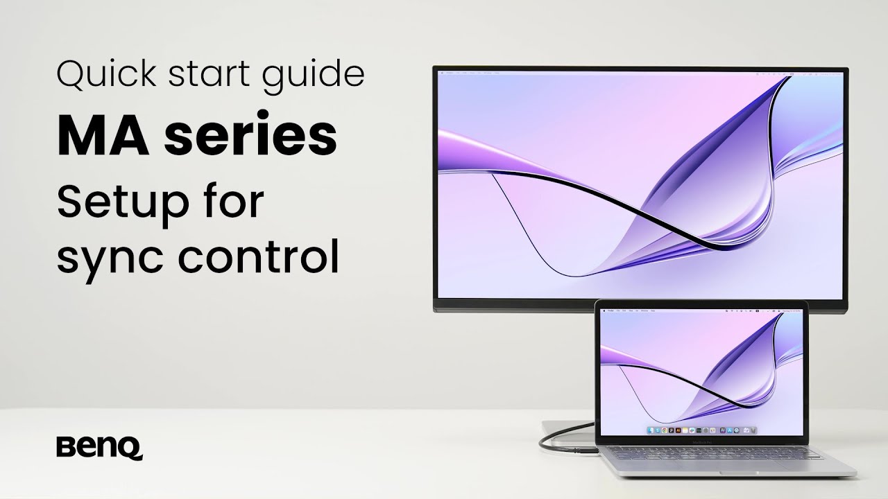 BenQ MA series monitor: Sync control quick start guide - YouTube