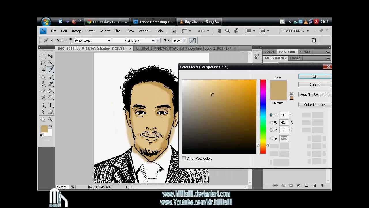 Photoshop Tutorial l Cartoonize Your Pic - Easy To Follow - - YouTube