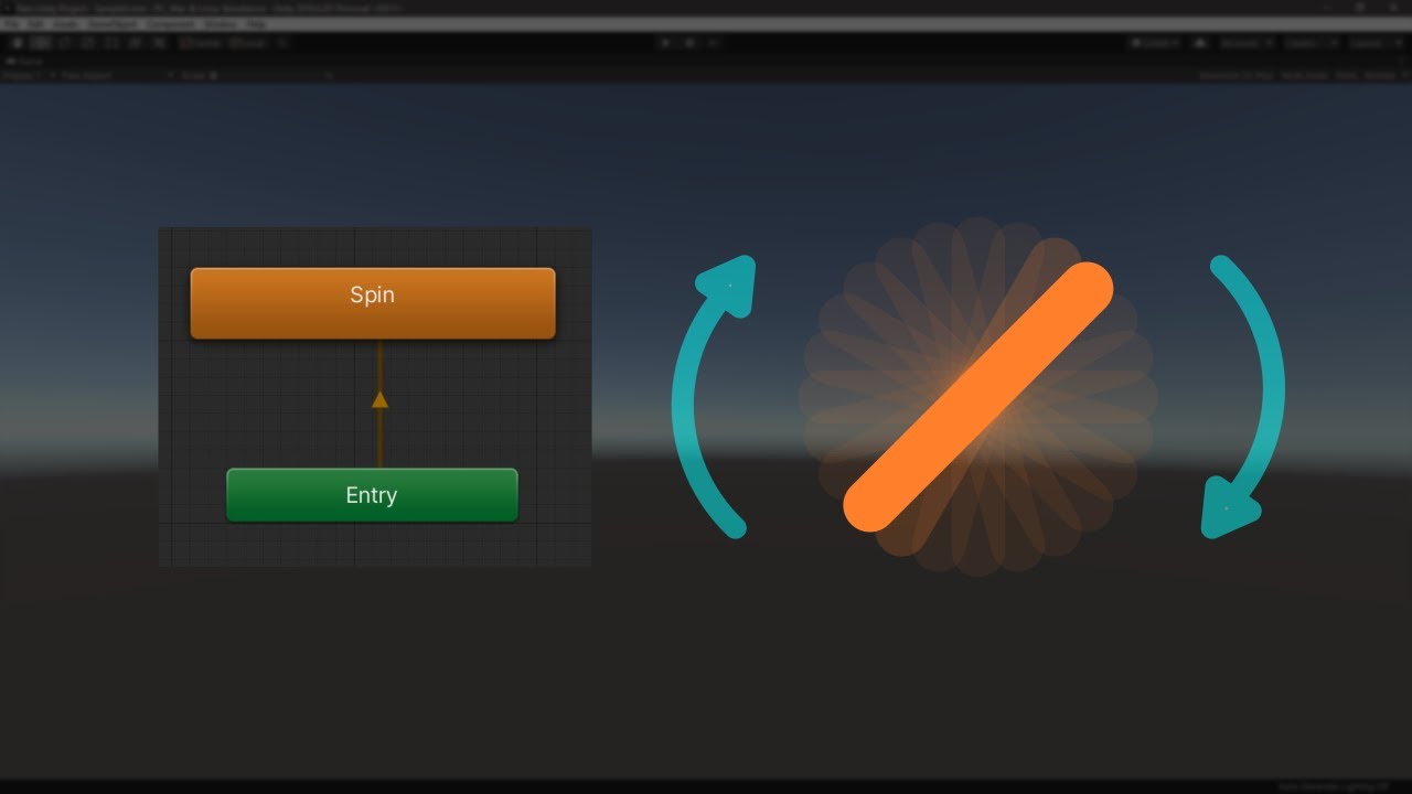 Spin Object Using Animator In Unity Game Engine Youtube