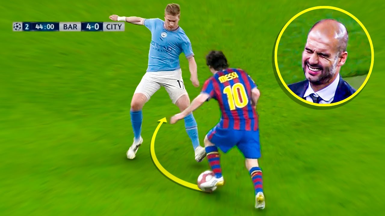 The day Messi DESTROYED Pep Guardiola & Manchester City - YouTube