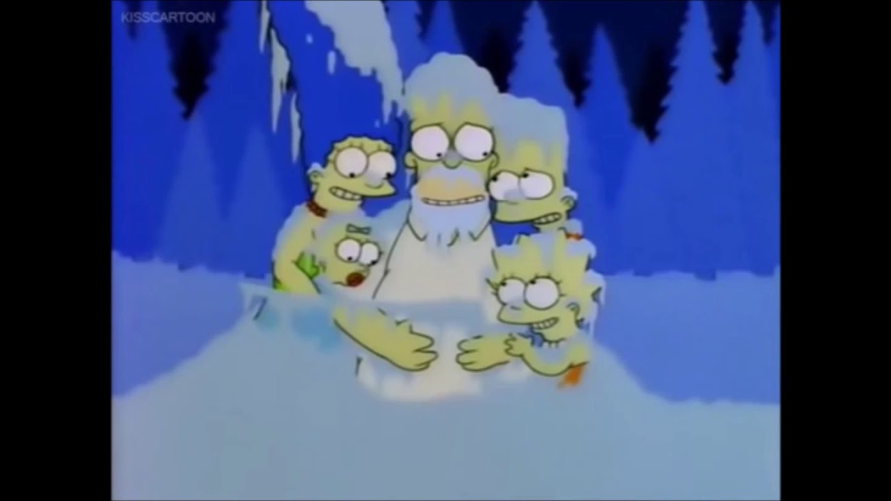 Simpsons family on ice oh my gosh - YouTube