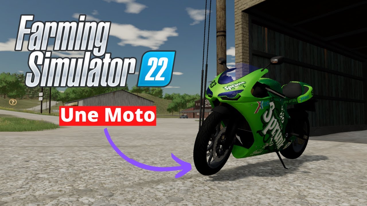 FS22 UNE MOTO EN MOD!!! #fs22 #farmingsimulator - YouTube