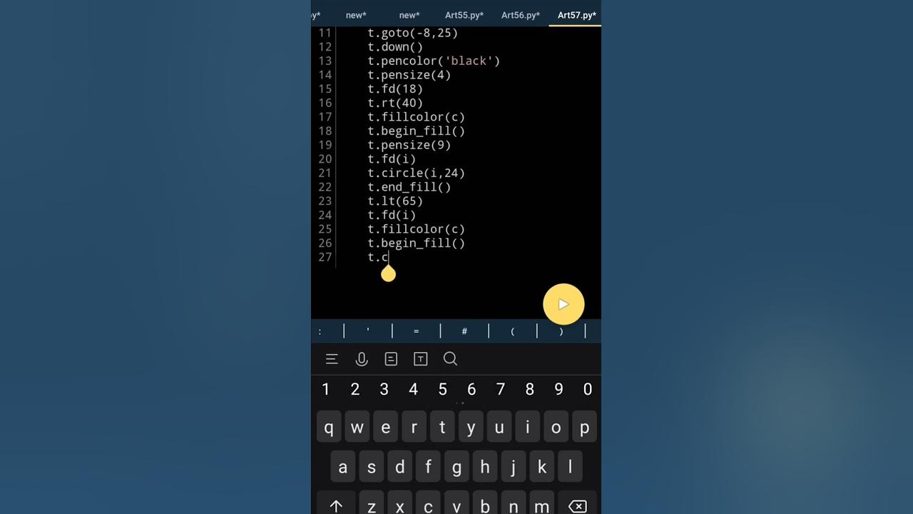 Python Turtle Graphic Design π₯°ππ₯°python Coding Status Shorts Programming Turtlepython