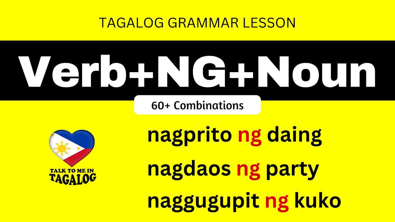 60 Common Tagalog Verb + Noun Combinations | Essential Filipino ...