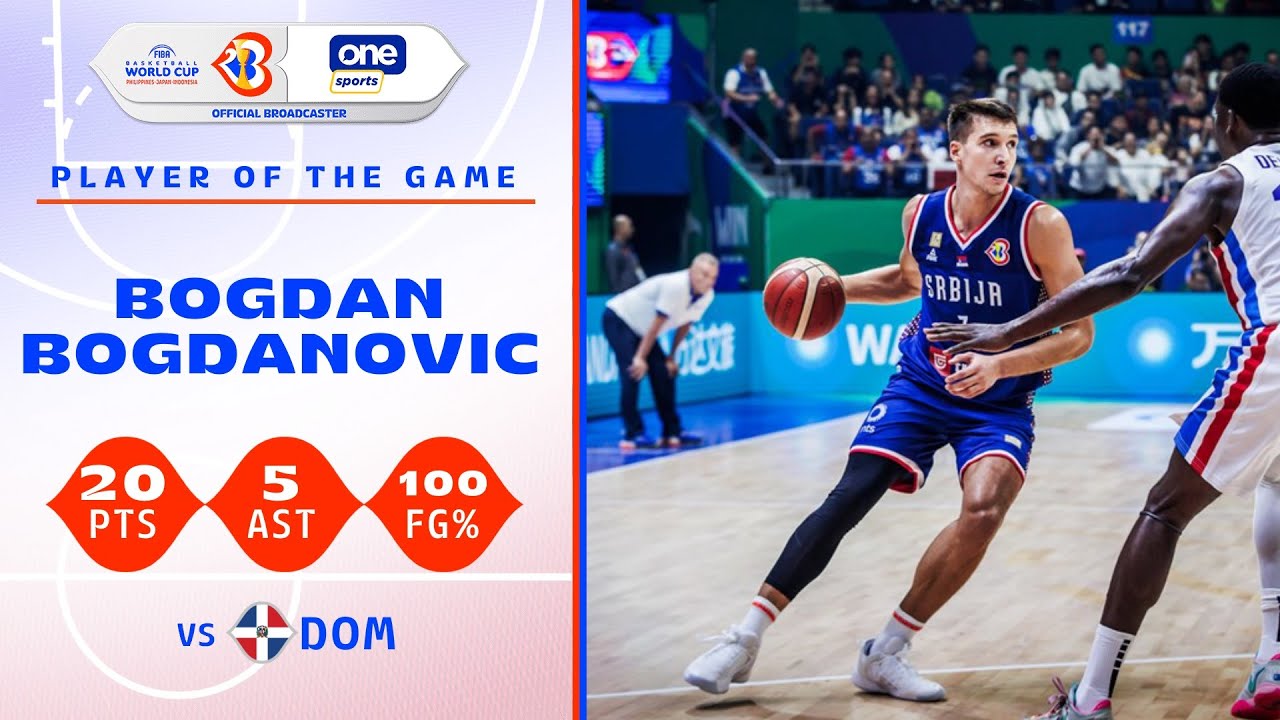 Bogdanovic perfect shooting night for Serbia | 2023 FIBA Basketball ...