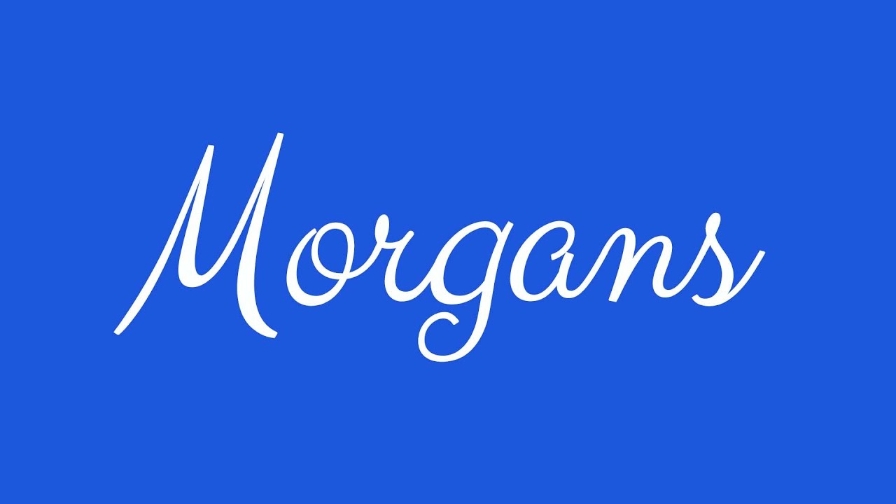 Morgans English Cursive Handwriting Tutorial - YouTube