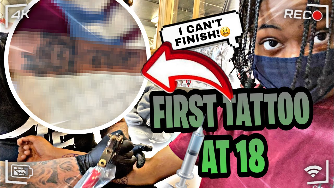 GETTING MY FIRST TATTOO AT 18 - YouTube