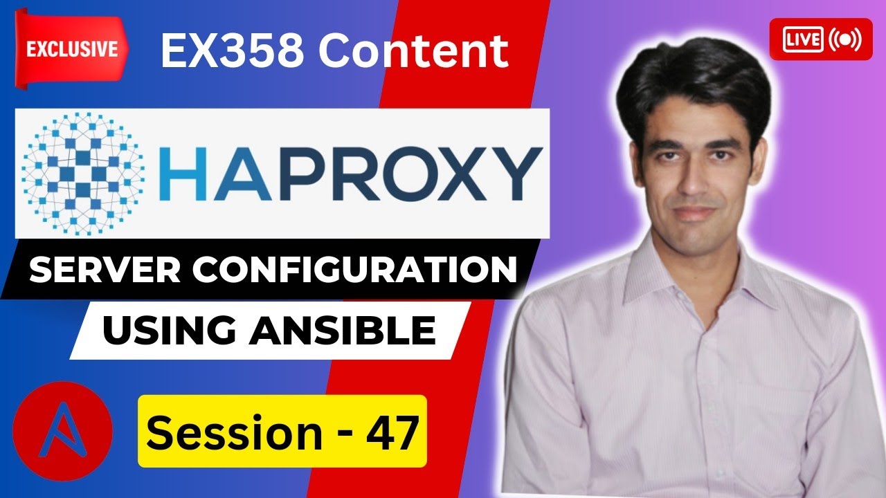 Session 47 Ex358 Exam Topic Haproxy Server Configuration Using Ansible Nehra Classes 4409