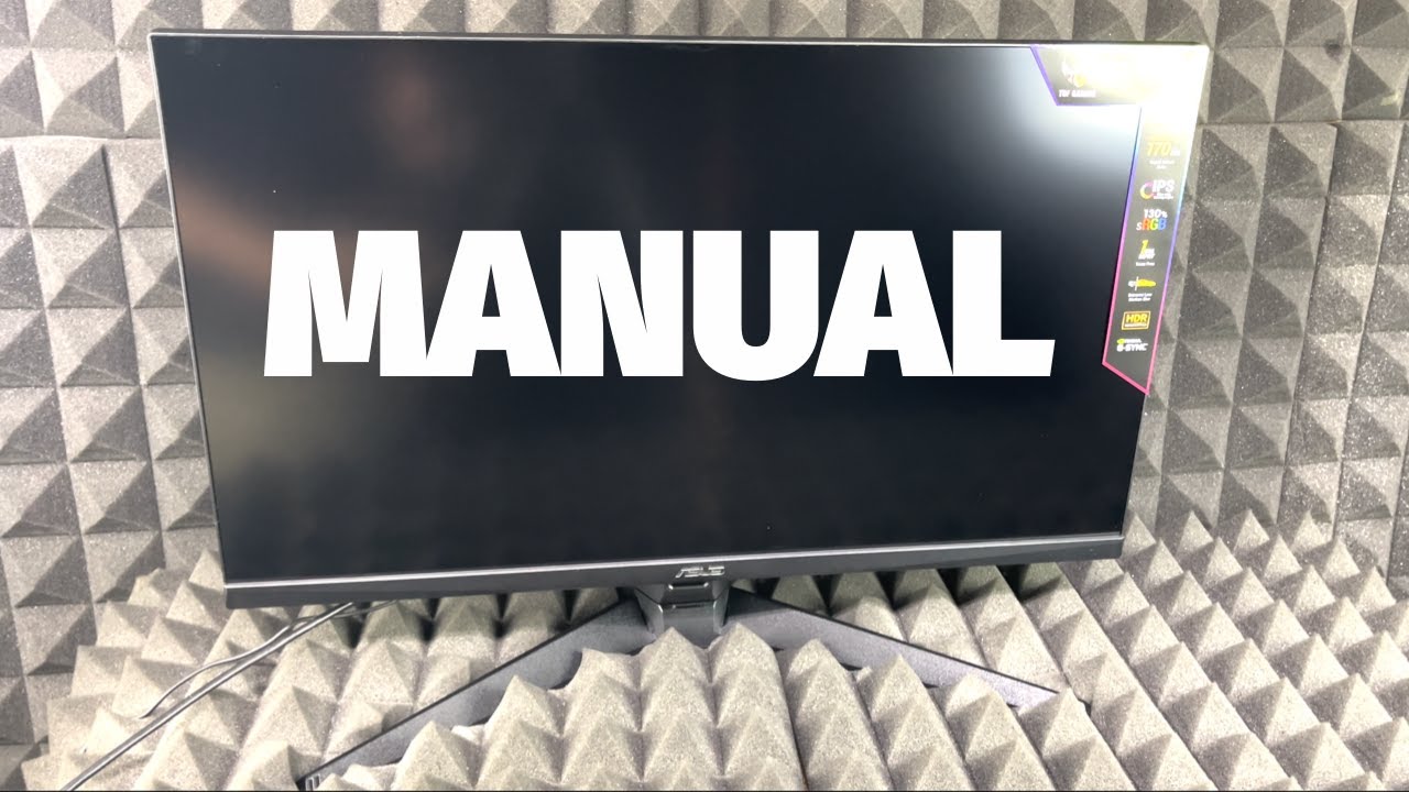 Setup Manual Guide ASUS TUF 27" QHD 170Hz 1ms GTG IPS LED G-Sync ...