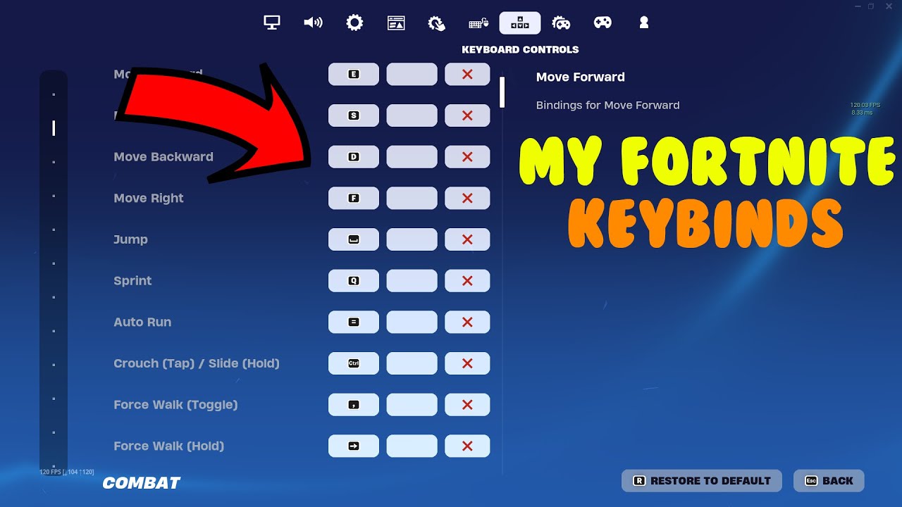 2024 FORNITE OPTIMAL KEYBINDS - YouTube