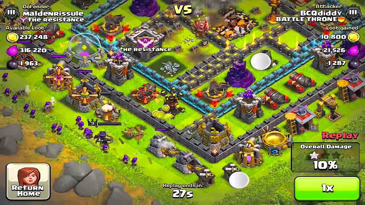 Godson coc - Lvl 8 Wizard Towers and Troops - YouTube