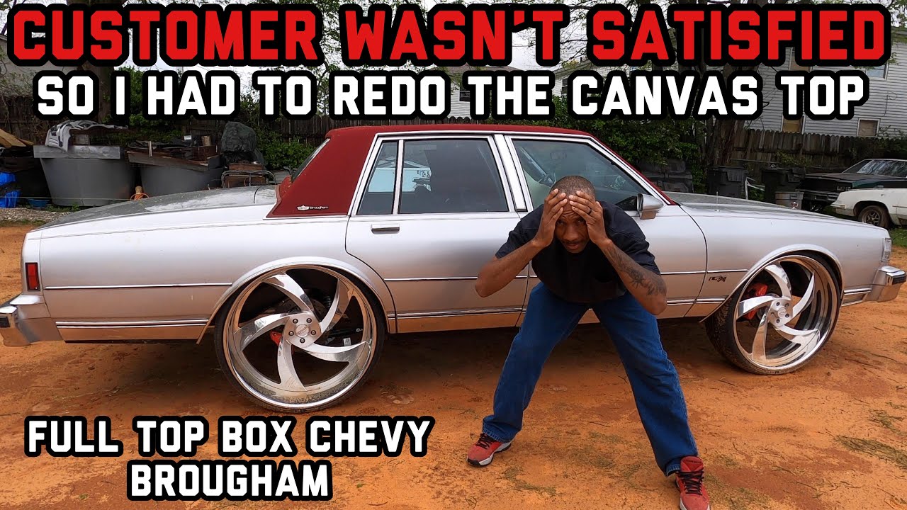 Box Chevy Caprice Brougham Vinyl Top Redo To Replace With Landau Canvas ...
