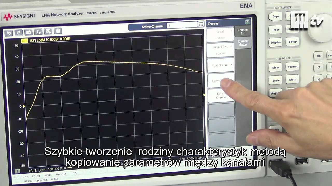 Test wektorowego analizatora sieci Keysight ENA E5080A - YouTube