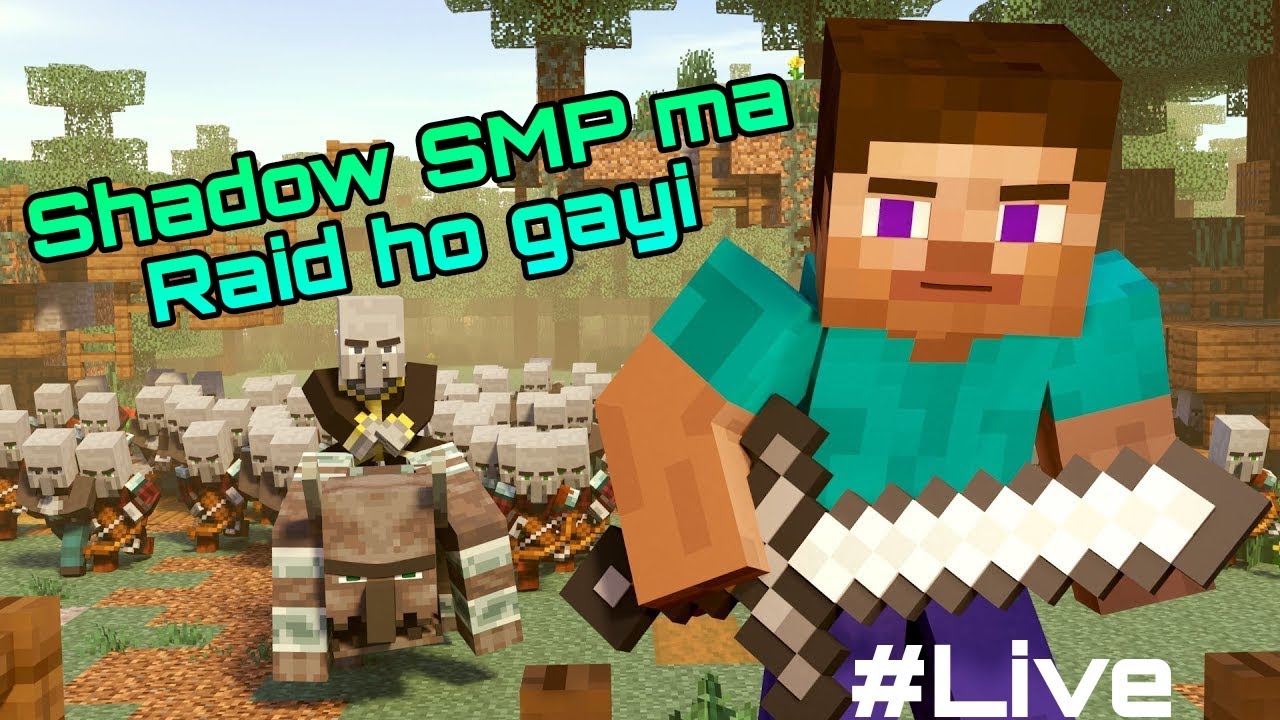 #Day 8 Of Shadow SMP / At The End of Stream Raid Ho gayi 🥵😎😳 #minecraft ...