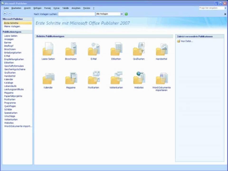 Kurz und bündig: Blitzschnell Handzettel erstellen mit Microsoft Office Publisher 2007 - YouTube