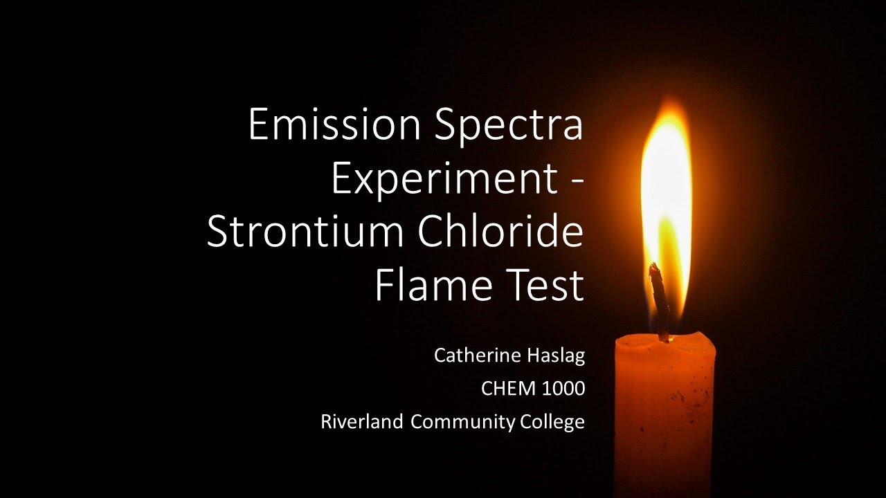 Strontium Chloride Flame Test - YouTube