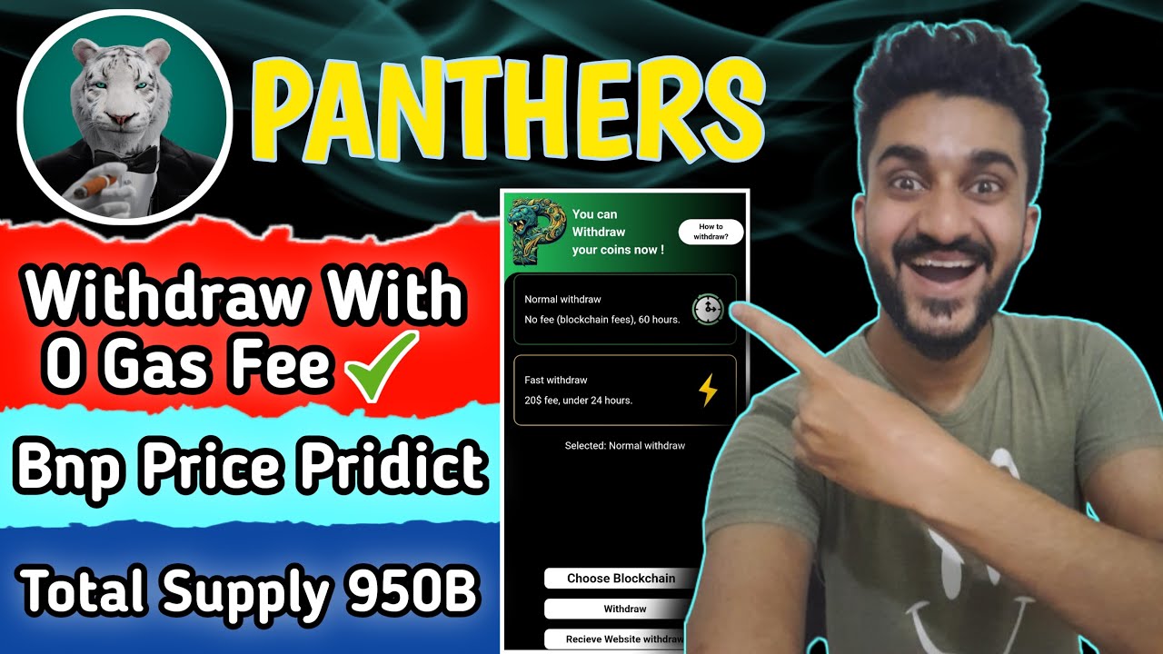 Withdraw Your Panthers Coin With 0 Gas Fee | Panthers Coin Withdrawal ...