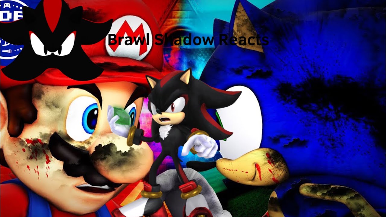 Brawl Shadow Reacts to Mario VS Sonic Video Game Rap Battle - YouTube