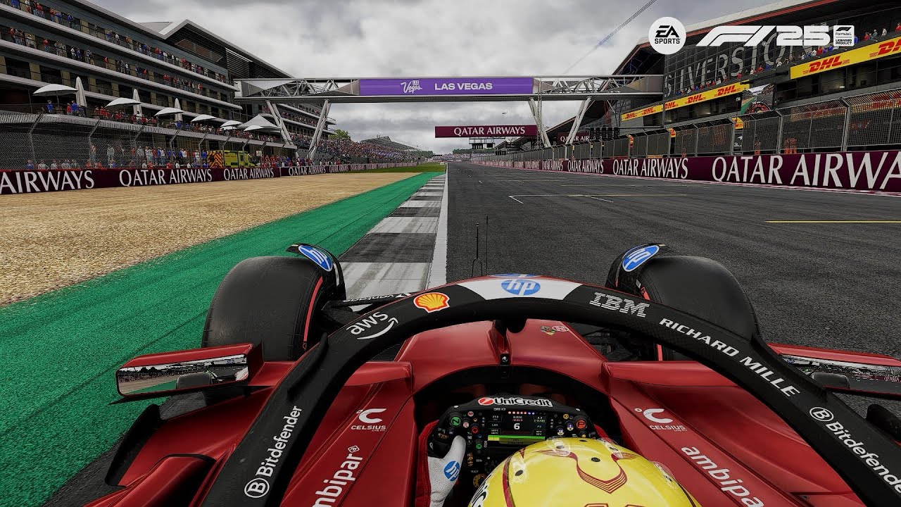 F1 25 | Lewis Hamilton's Ferrari SF25: British GP 100% Race - YouTube