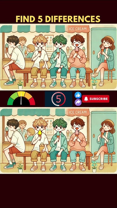 Spot the Difference - Ice Cream Break - Challenging 🤨 # ...