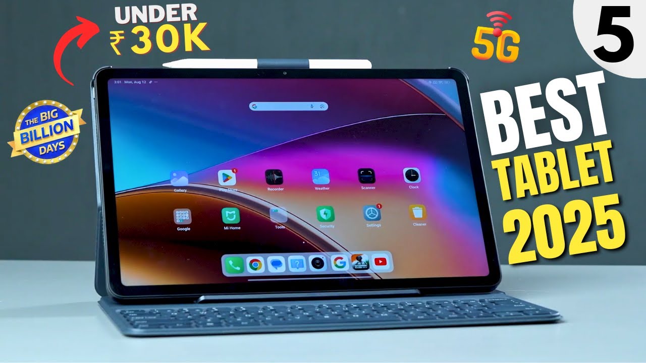 Top 5 Best Tablet Under ₹30,000!🔥Flipkart BBD Deals 2025🔥Tab For Gaming ...