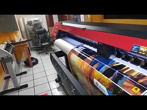 Plotter FLY PLUS cabezal DX7 - YouTube