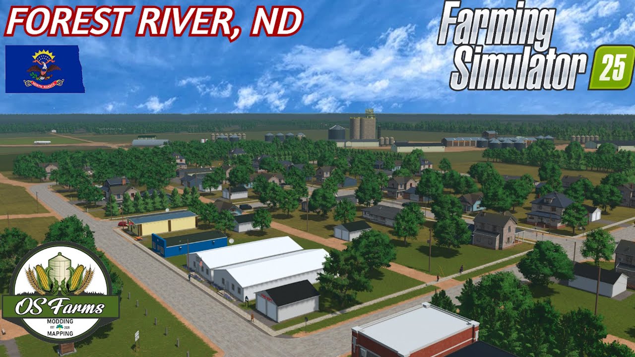 FS25 FOREST RIVER ND 4X MAP TOUR | Farming Simulator 25 - YouTube