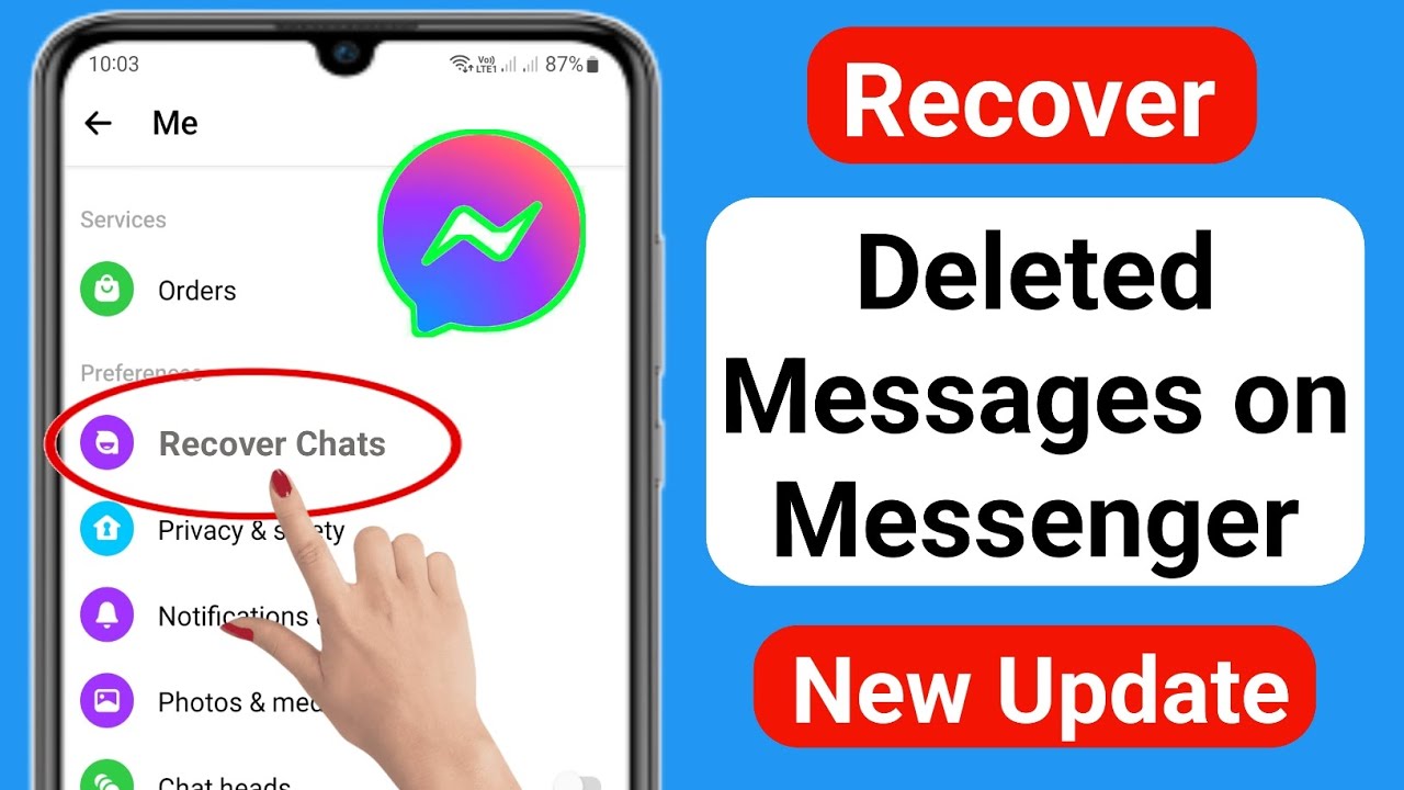 How To Recover Deleted Messages On Messenger 2023(New Method) - YouTube