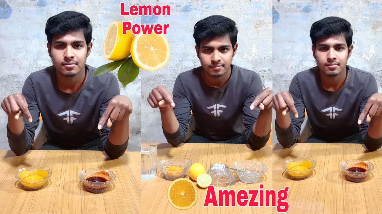 Haldi Chuna And Lemon Mixe Reaction Amazing Power #experiment | SMV ...