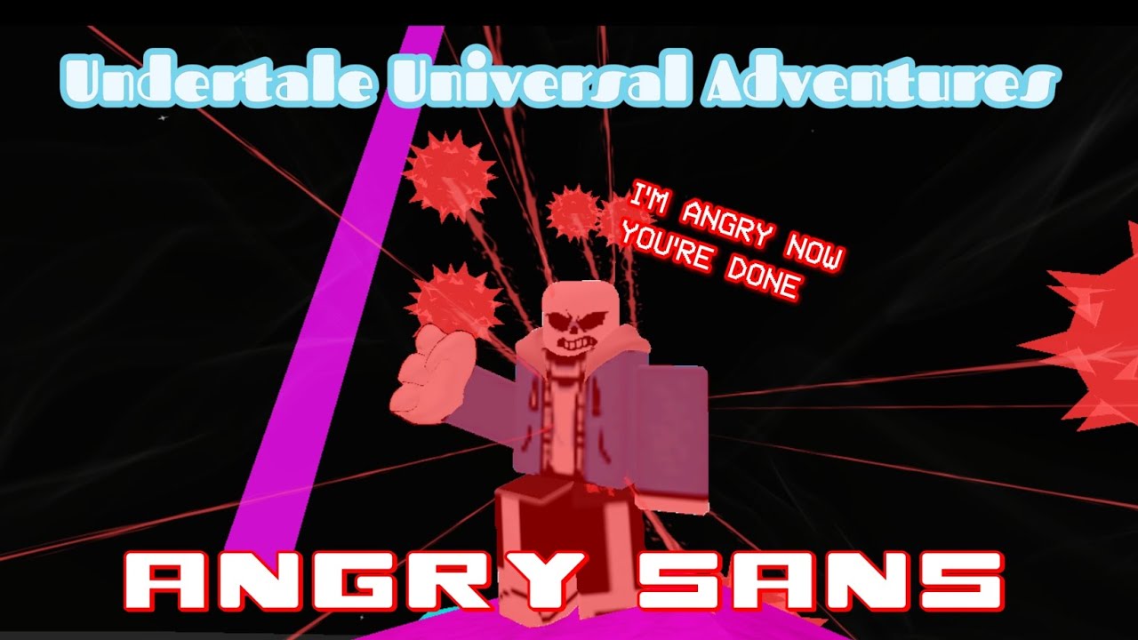 Showcase/How to get Angry Sans in Undertale Universal Adventures - YouTube