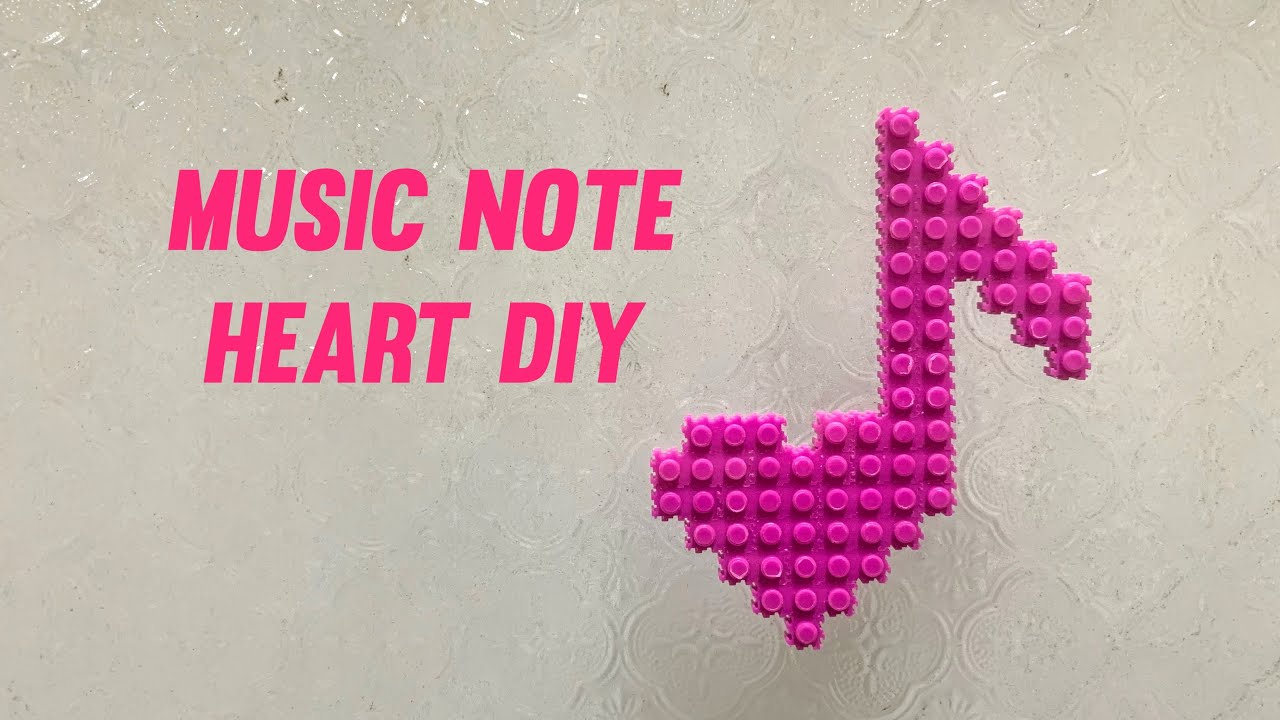 Create a Beautiful Music Note Heart with LEGO - Step by Step Tutorial ...