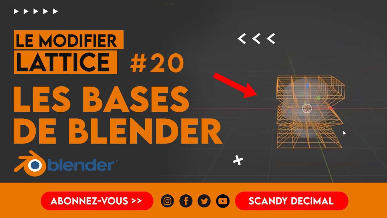 Modifier Lattice - Comment ça marche les bases Blender - YouTube