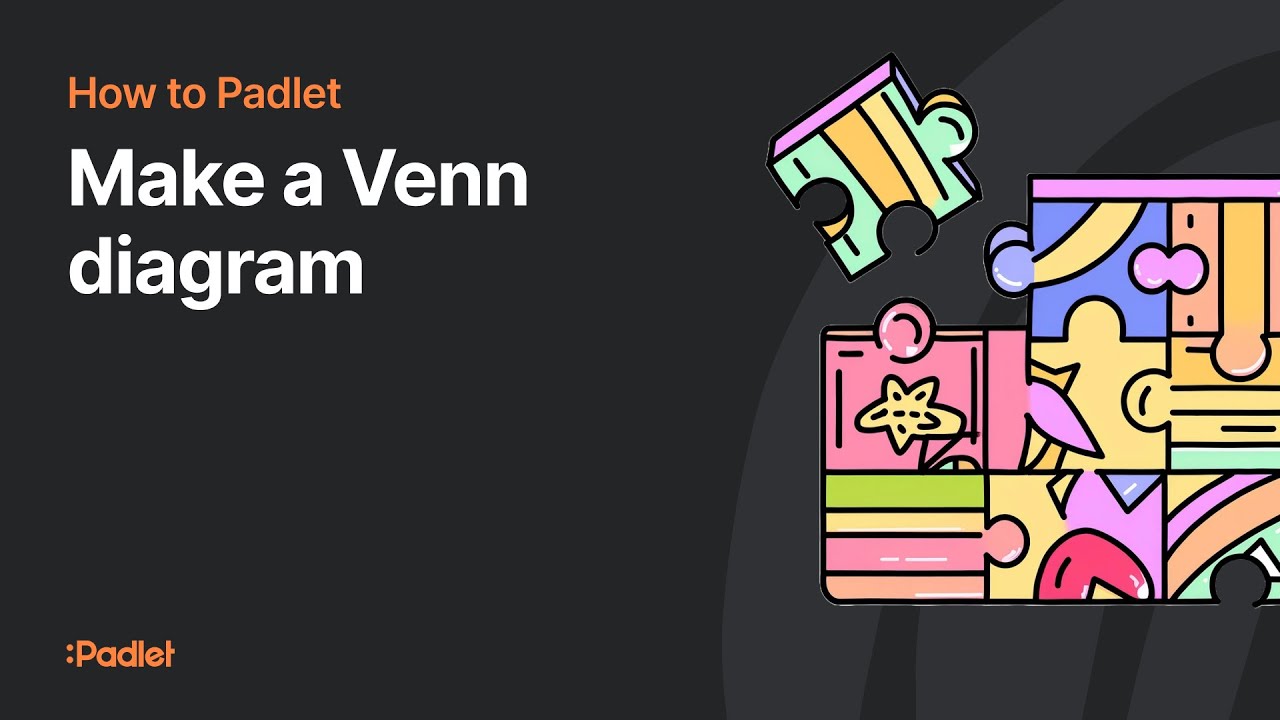 How to make a Venn diagram on Padlet - YouTube