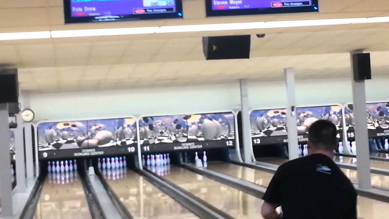 TERRIBLE BOWLING ACCIDENT: Steve Meyer Falls on lane & throws a GUTTER ...