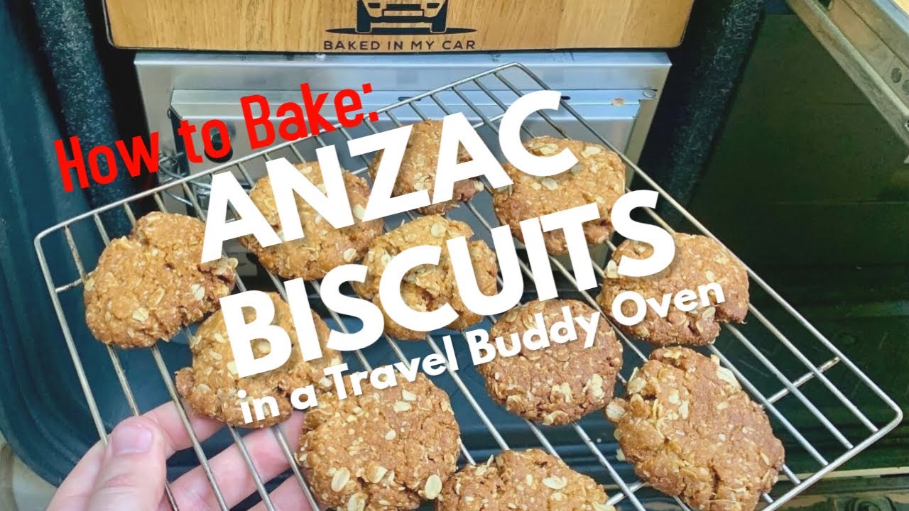 ANZAC Biscuits | Baked In My Car (Travel Buddy Oven Cooking) - YouTube