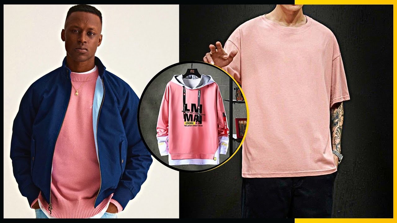 5 Looks COR ROSA Masculina - Moda masculina Homem - Camiseta rosa ...