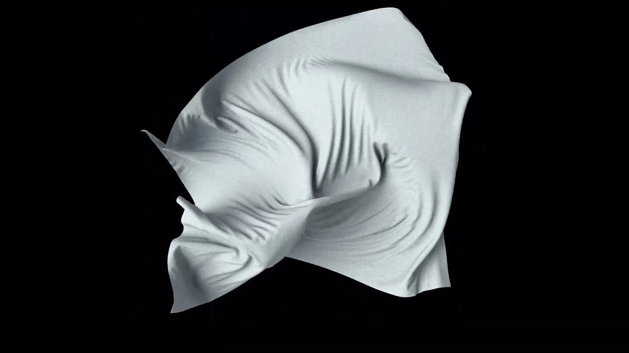 Cloth simulation - x-particles - YouTube