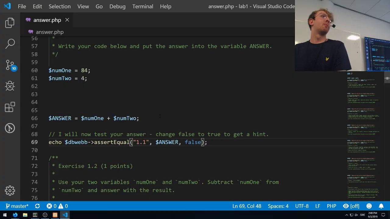 Föreläsning htmlphp - kmom01 med Niklas - YouTube