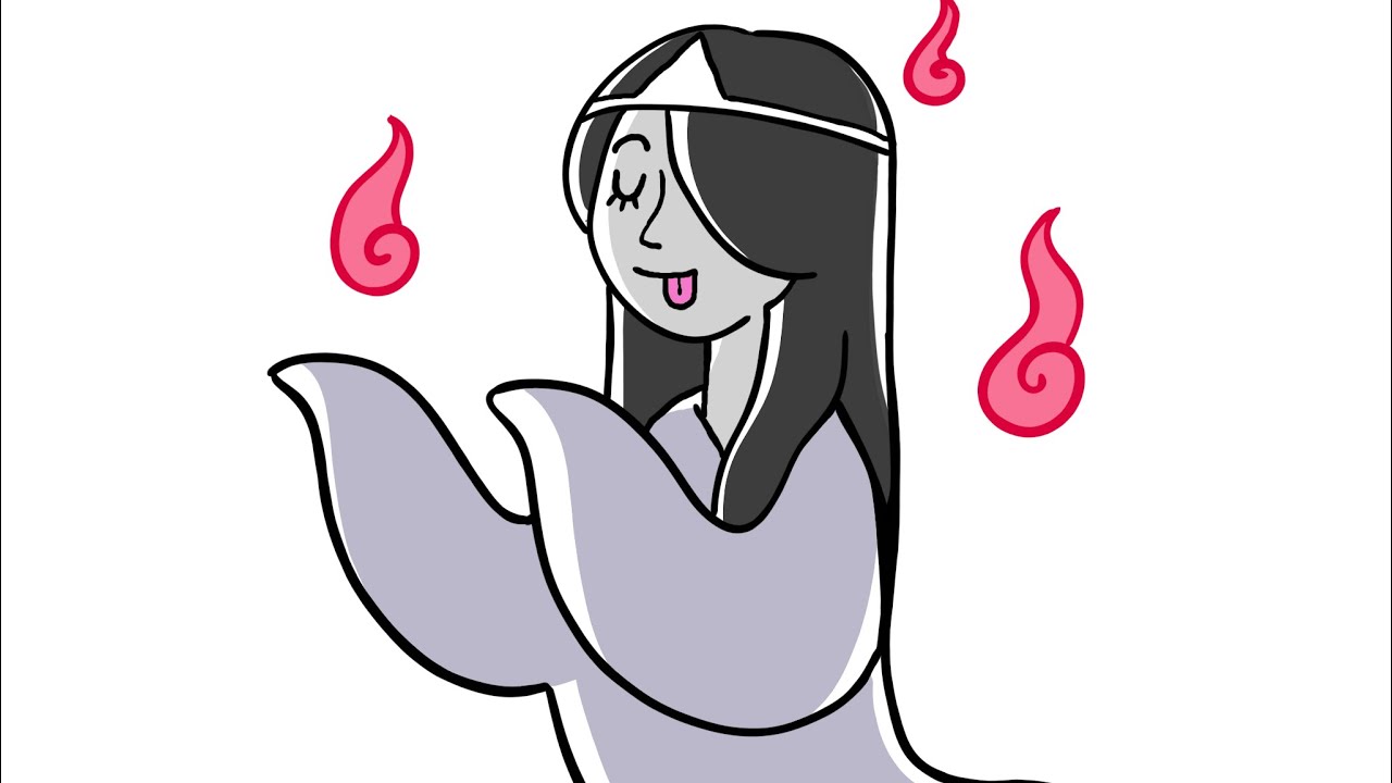 Easy Drawing Realistic Hack | How to Draw JAPANESE GHOST | YUREI in ...